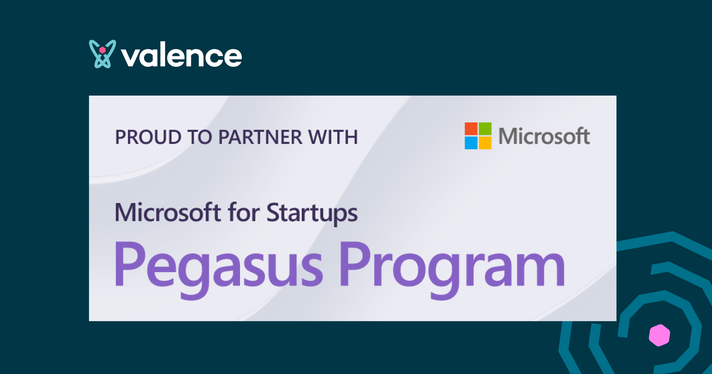 Valence Joins Microsoft for Startups Pegasus Program | Valence Security